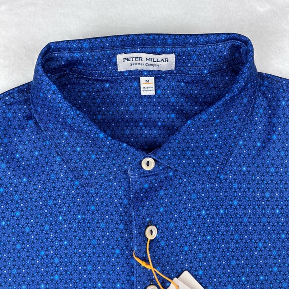 Peter Millar | Shirts | Peter Millar Mens Avon Navy Summer Comfort Golf ...